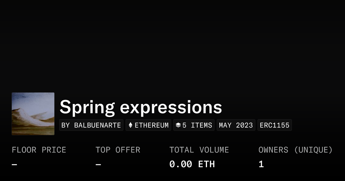 Spring expressions - Collection | OpenSea