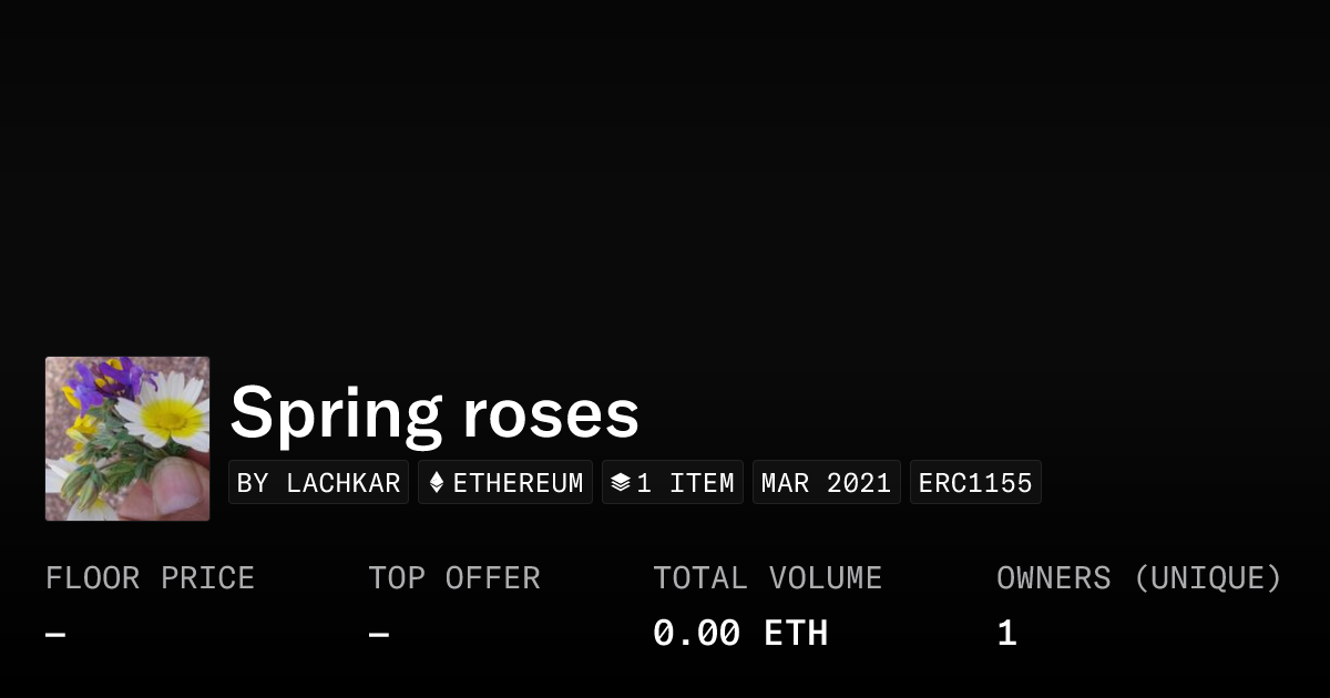 Spring roses - Collection | OpenSea