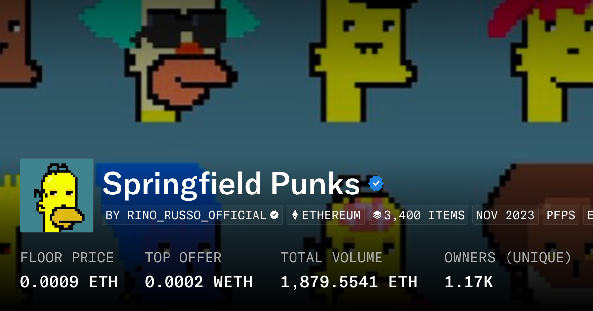 Springfield Punks - Collection | OpenSea