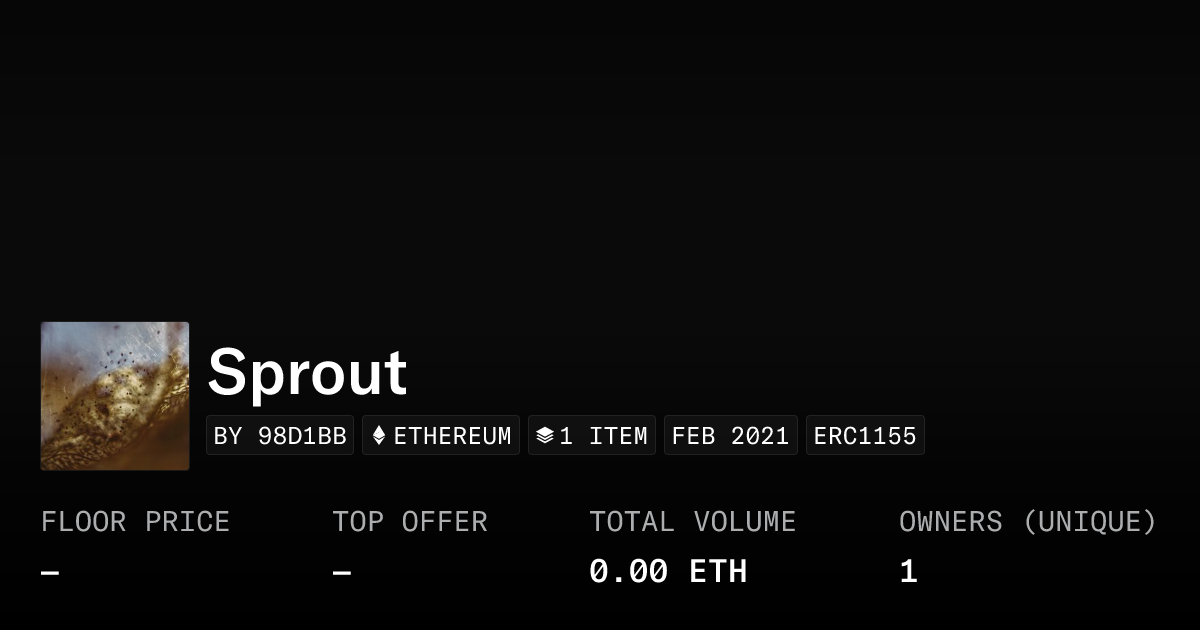 Sprout - Collection | OpenSea