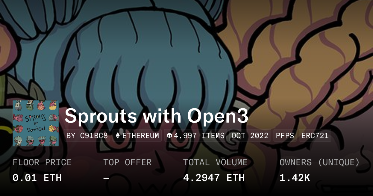 Sprouts with Open3 0.004 ETH - Collection | OpenSea