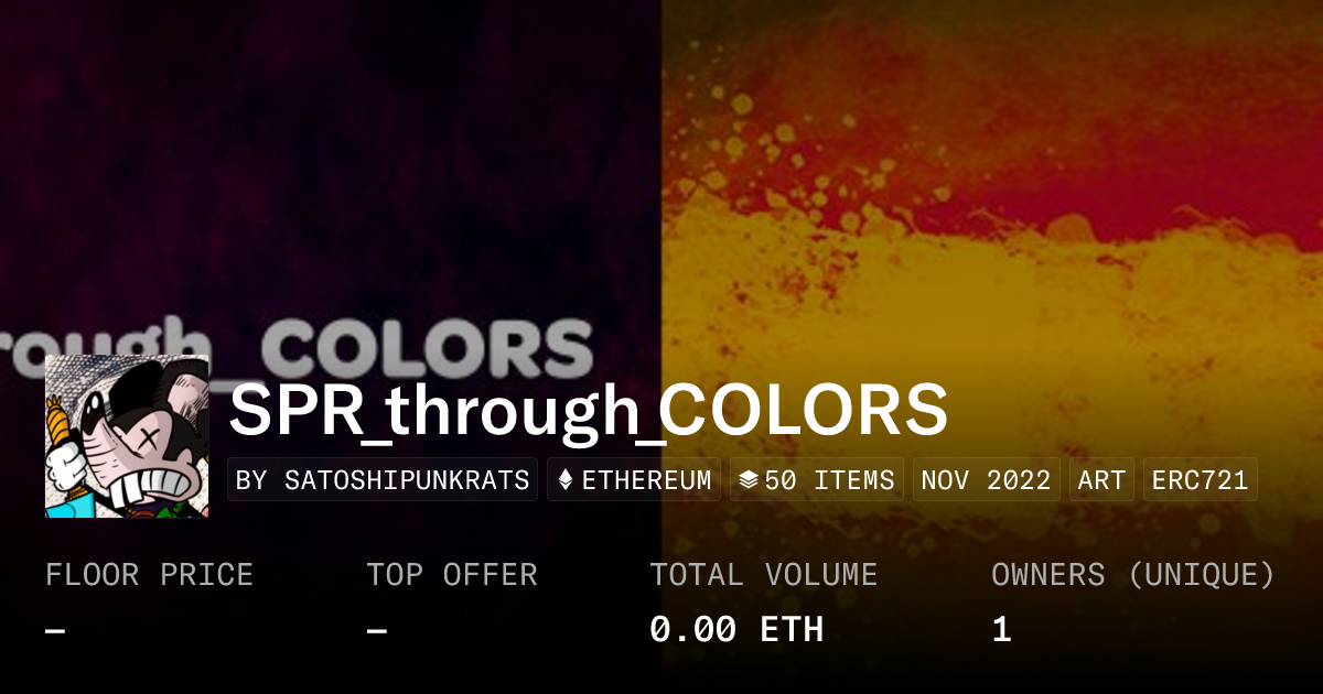 SPR_through_COLORS - Collection | OpenSea