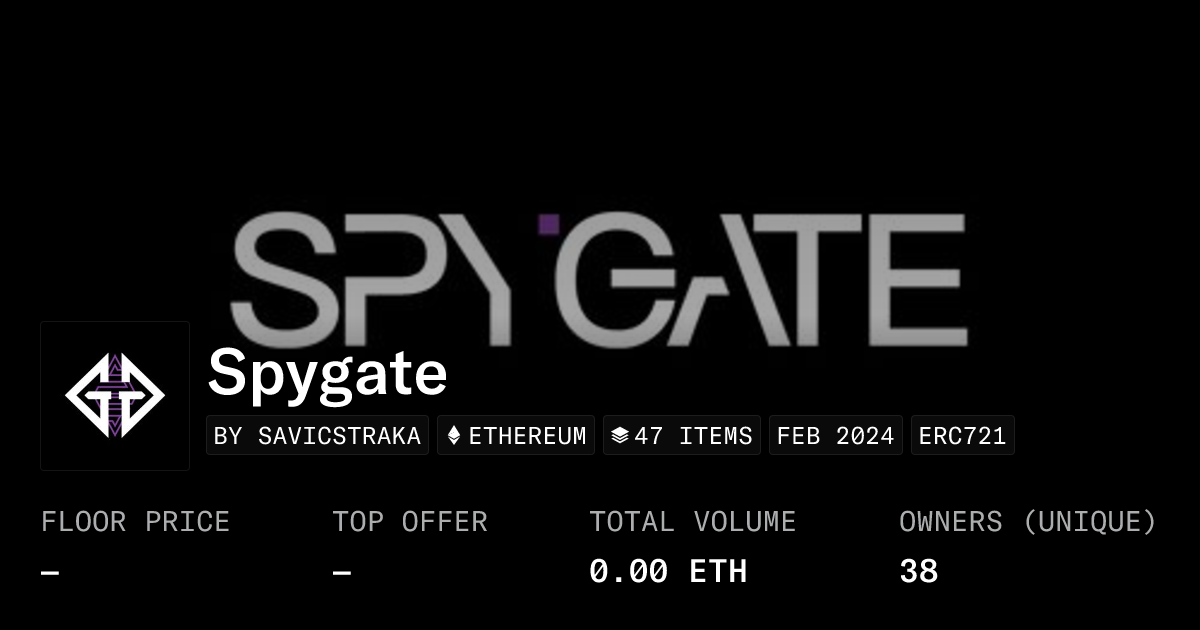 Spygate - Collection | OpenSea