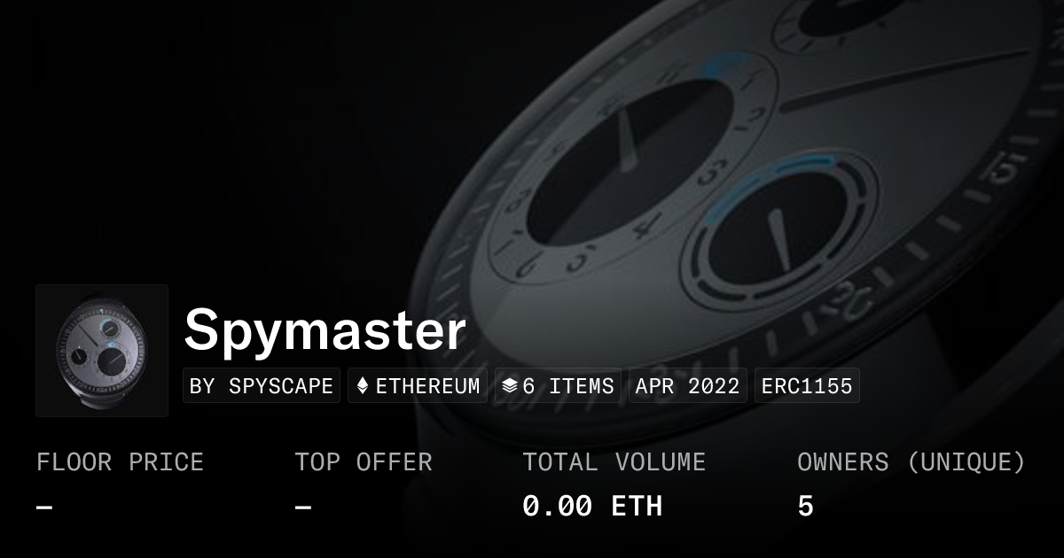 Spymaster - Collection | OpenSea