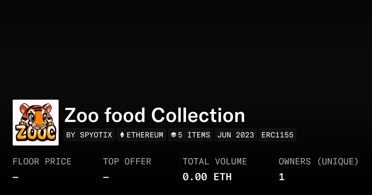 Zoo food Collection - Collection | OpenSea