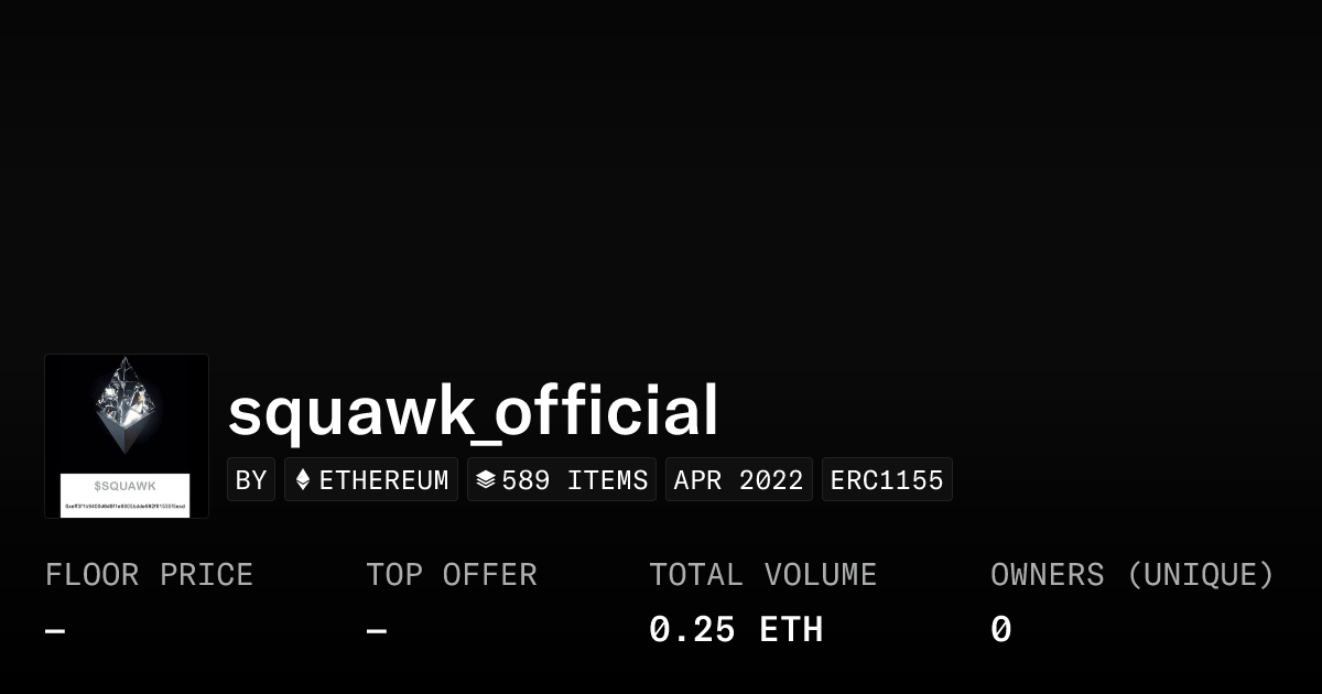 squawk_official - Collection | OpenSea