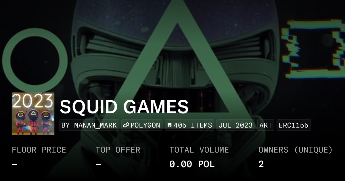 SQUID GAMES - Collection | OpenSea