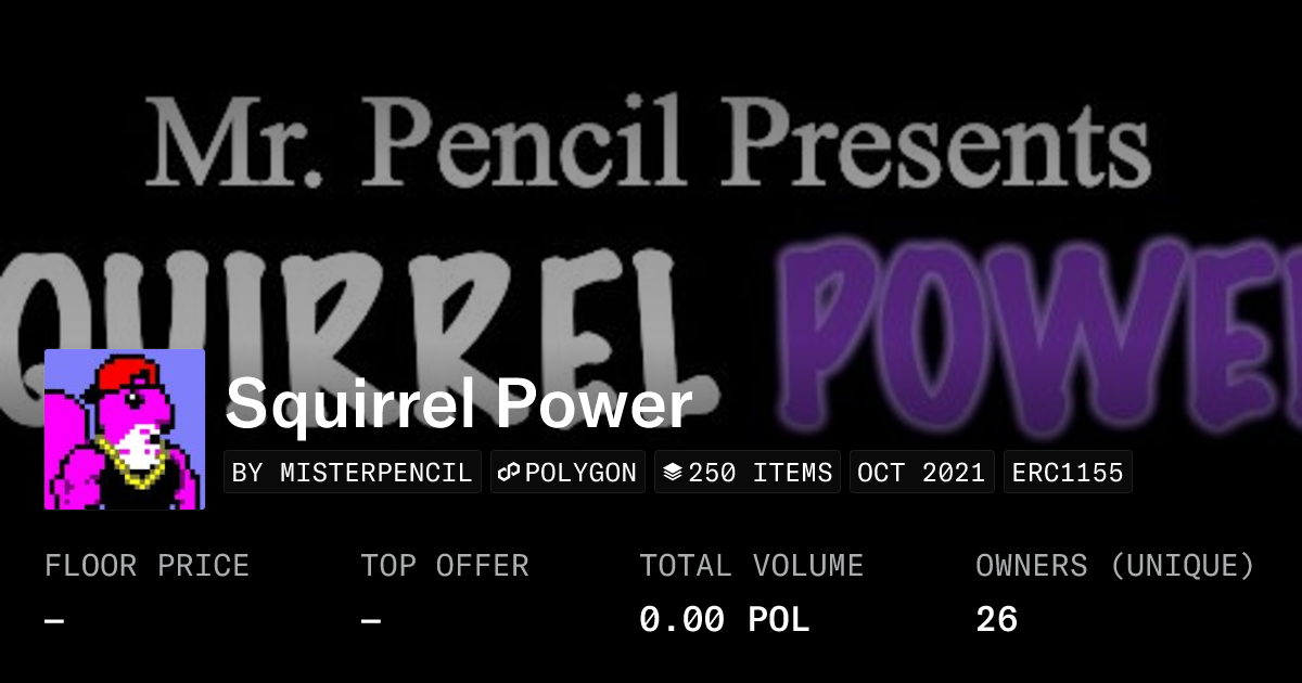 Squirrel Power - Collection | OpenSea