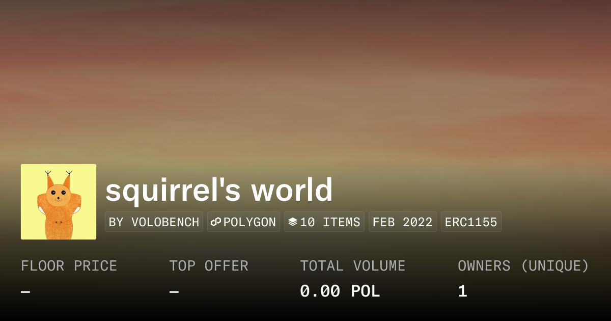 squirrel's world - Collection | OpenSea
