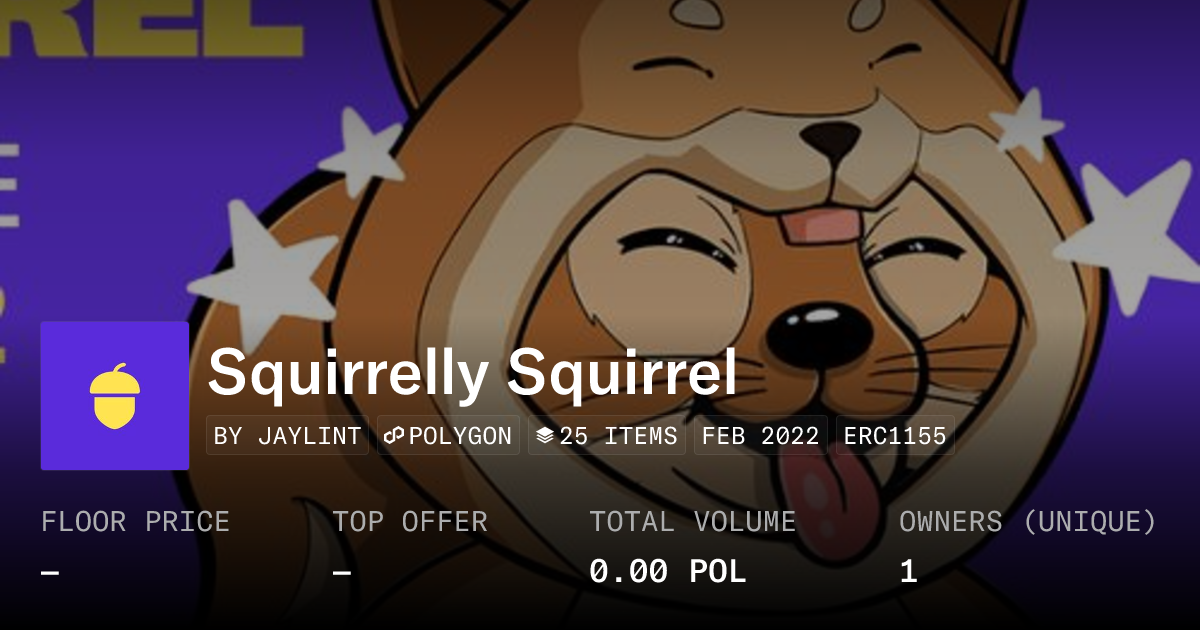 Squirrelly Squirrel - Collection | OpenSea