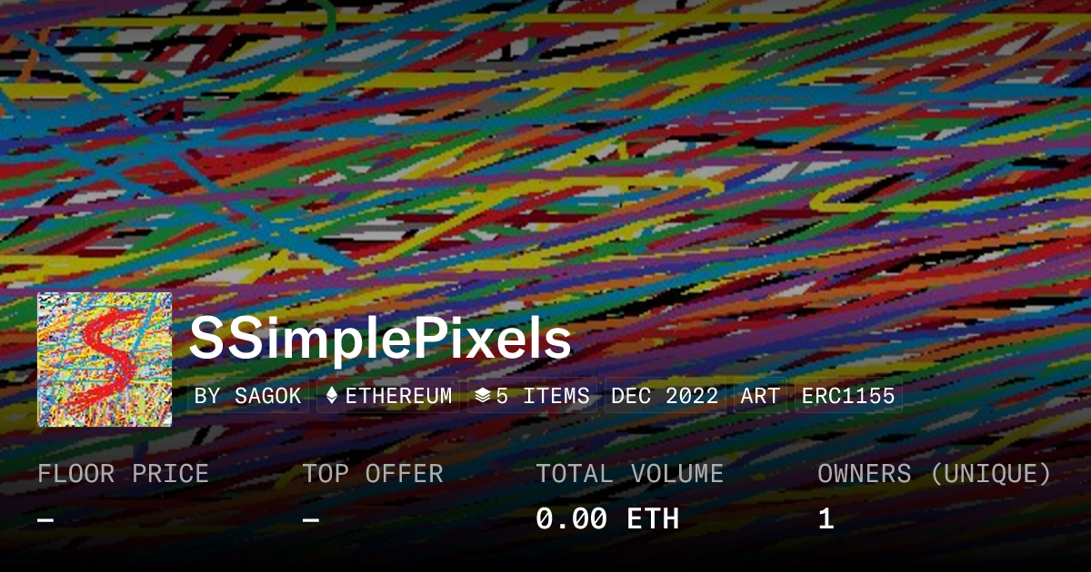 SSimplePixels - Collection | OpenSea
