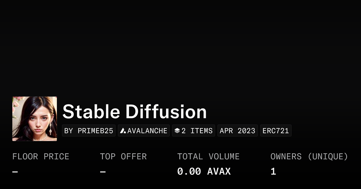 Stable Diffusion - Collection | OpenSea