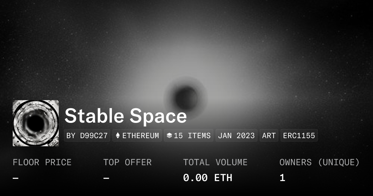 Stable Space - Collection | OpenSea