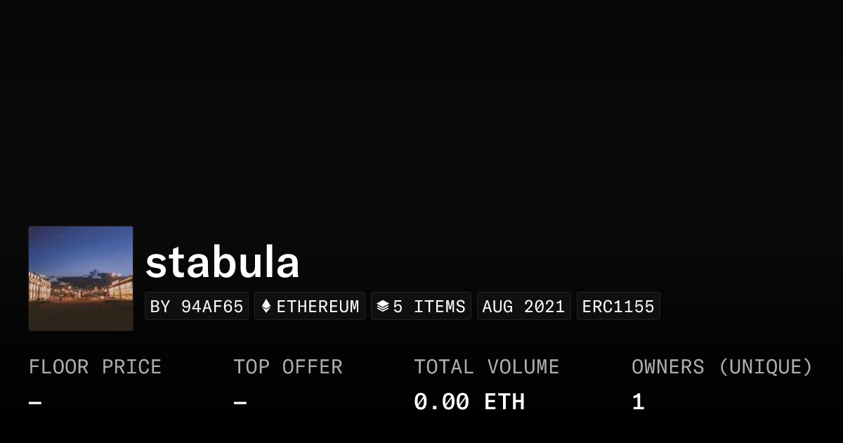 stabula - Collection | OpenSea