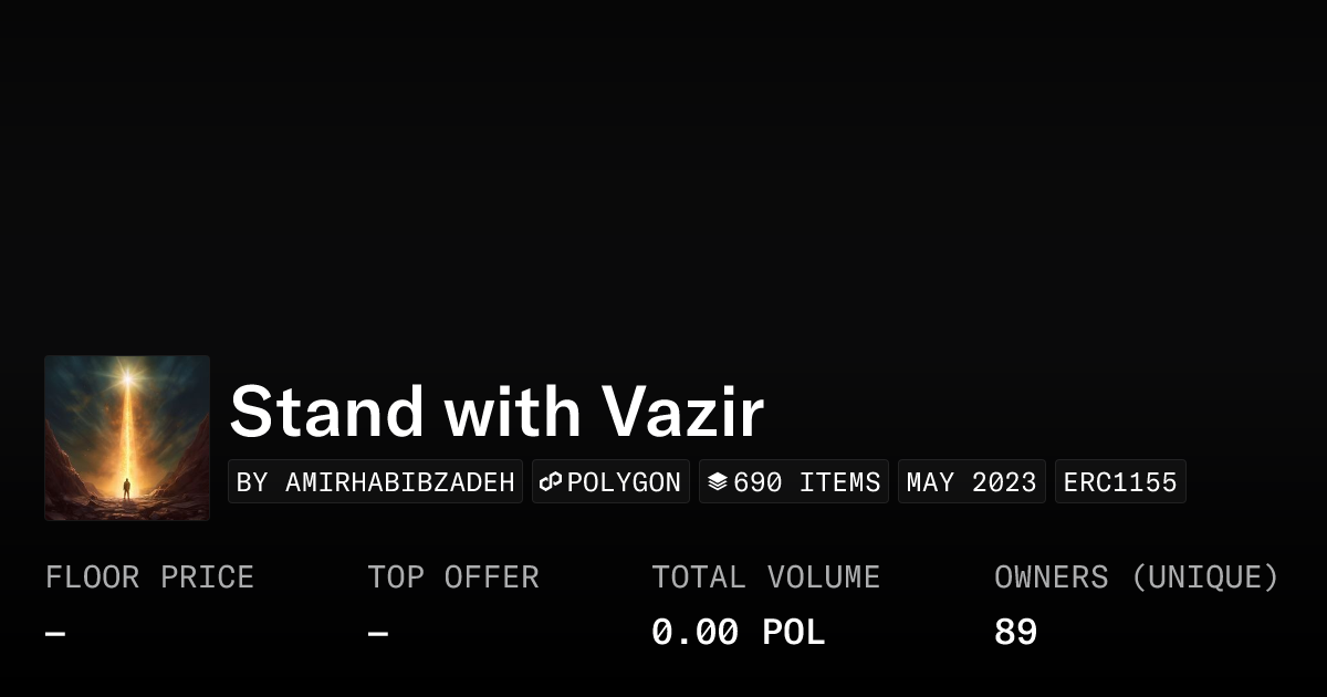 Stand with Vazir - Collection | OpenSea