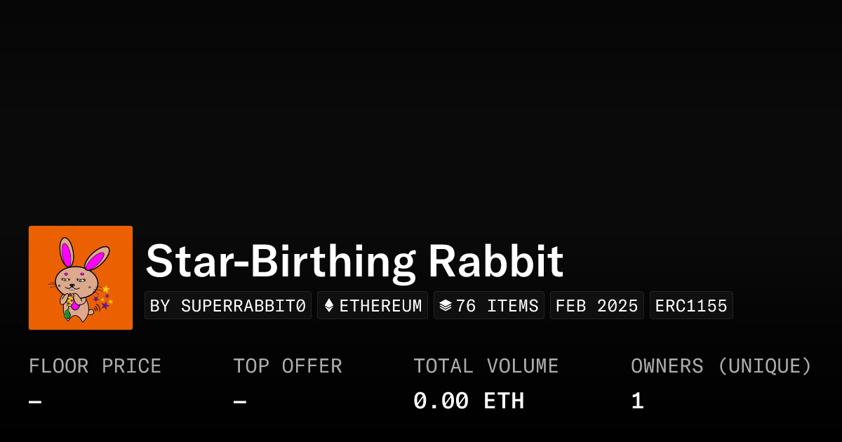 Star-Birthing Rabbit - Collection | OpenSea