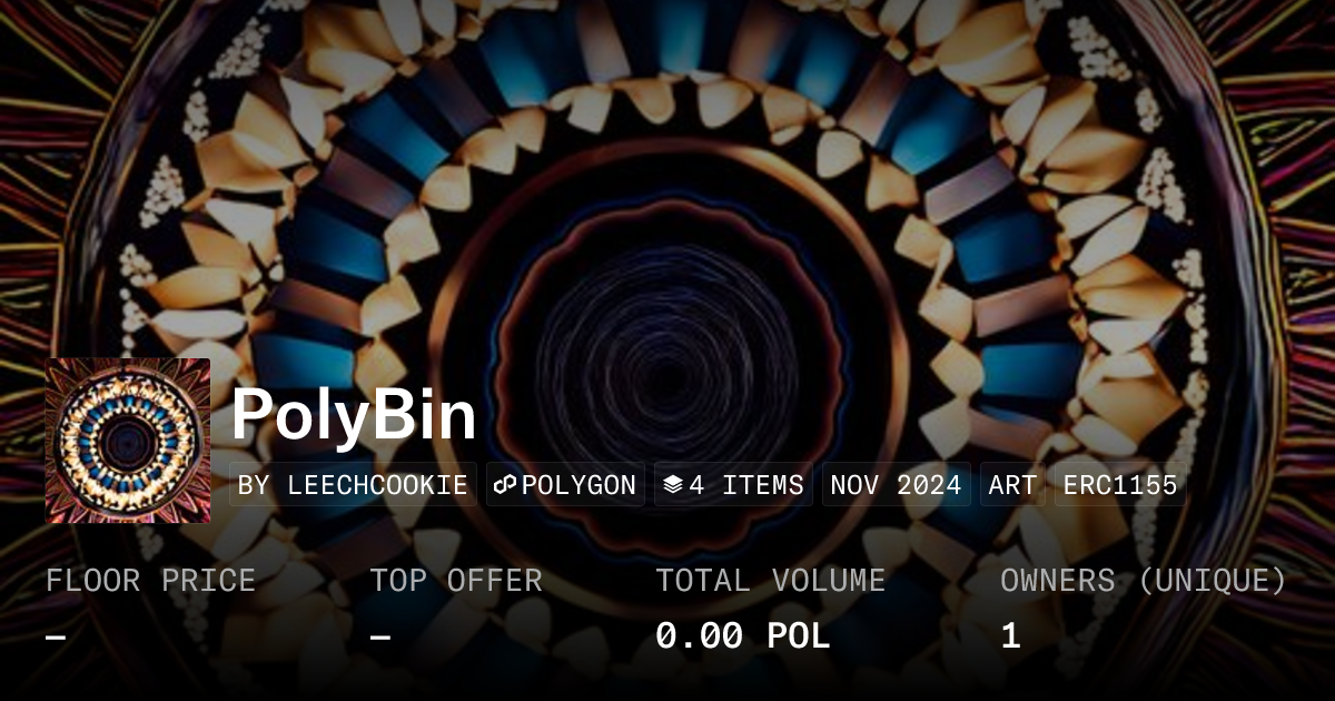 PolyBin - Collection | OpenSea