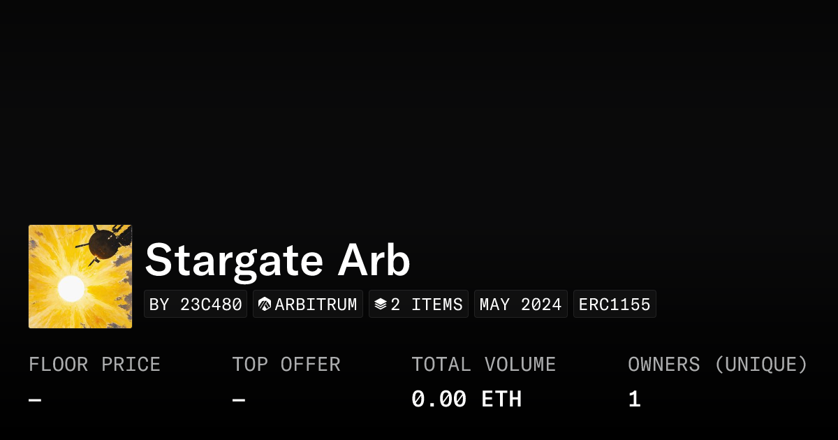 Stargate Arb - Collection | OpenSea