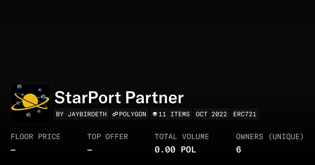StarPort Partner - Collection | OpenSea