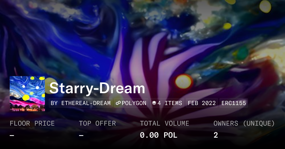 Starry-Dream - Collection | OpenSea