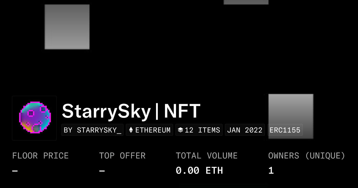 StarrySky | NFT - Collection | OpenSea