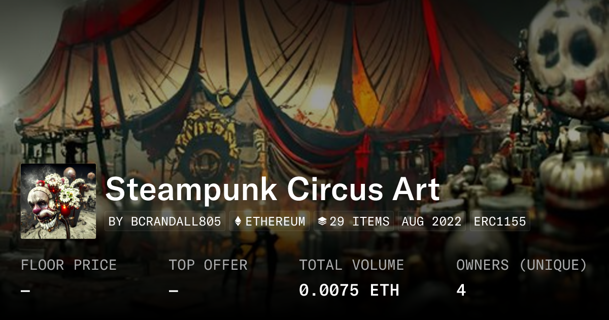 Steampunk Circus Art - Collection | OpenSea