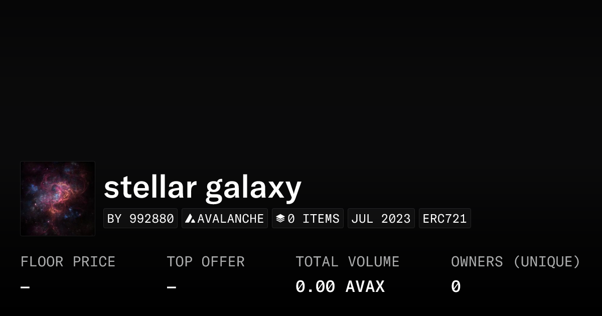 stellar galaxy - Collection | OpenSea