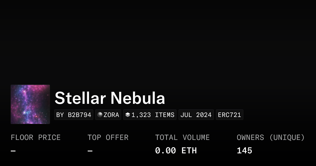 Stellar Nebula - Collection | OpenSea