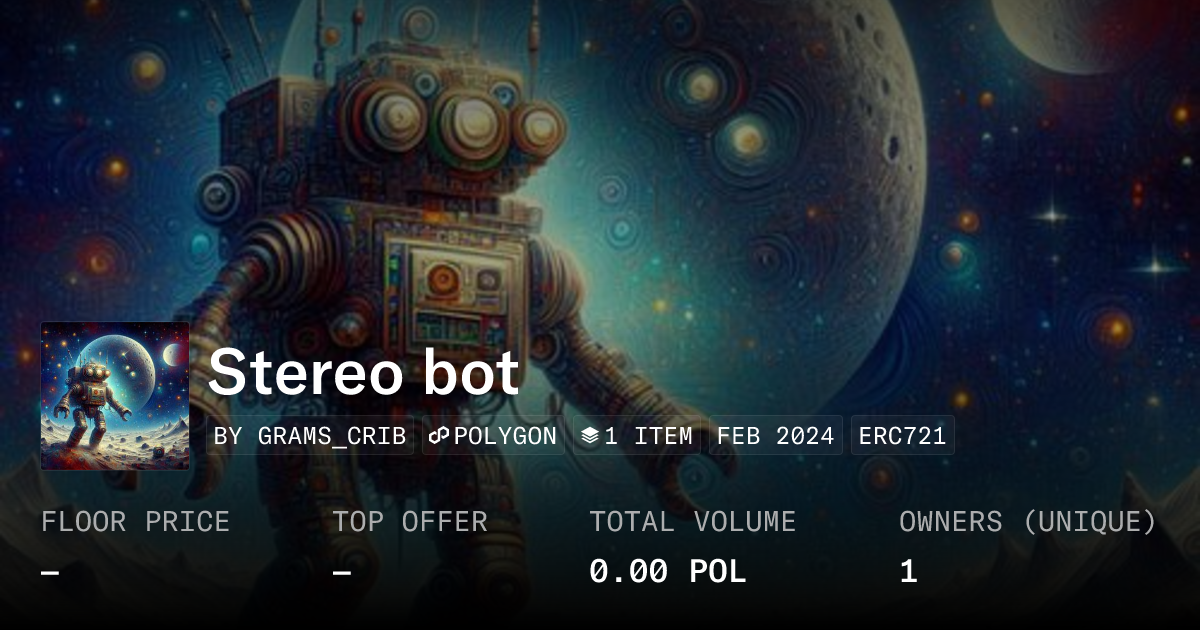Stereo bot - Collection | OpenSea