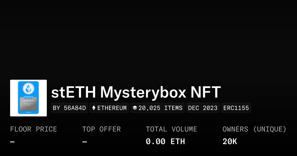 stETH Mysterybox NFT - Collection | OpenSea