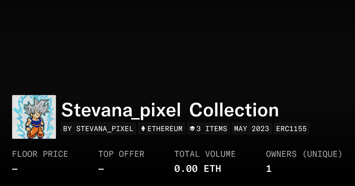 Stevana_pixel Collection - Collection | OpenSea