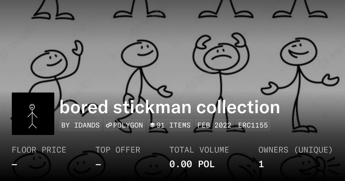 bored stickman collection - Collection | OpenSea