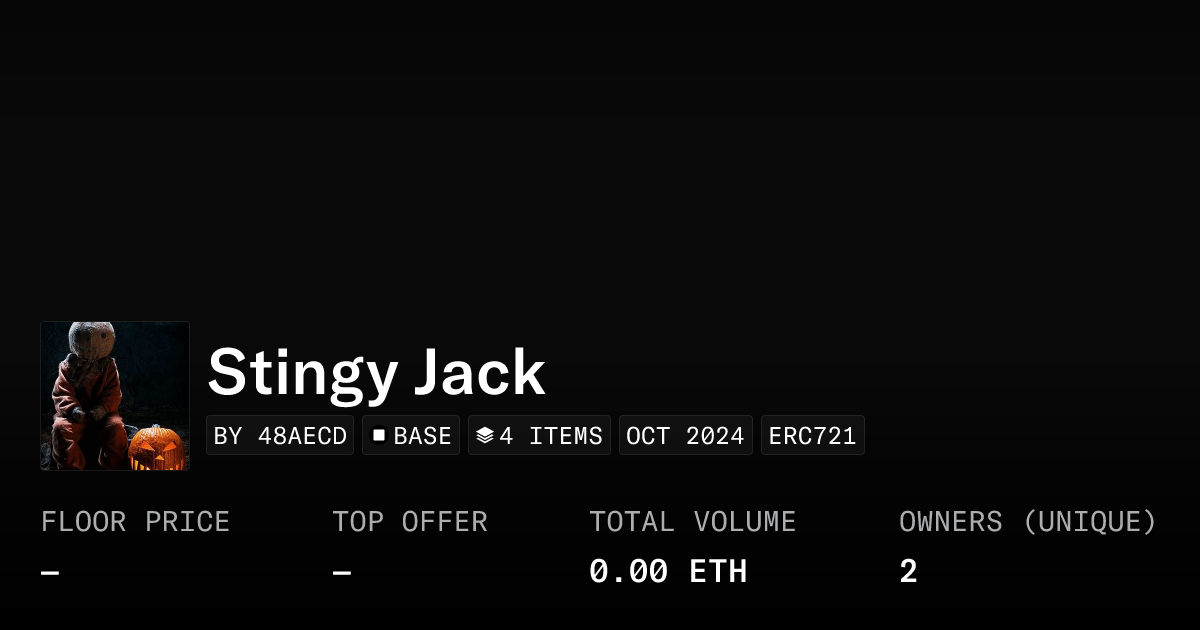 Stingy Jack - Collection | OpenSea