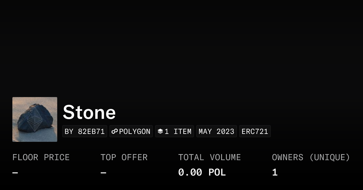 Stone - Collection | OpenSea