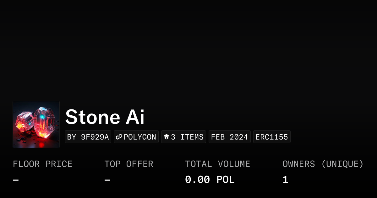 Stone Ai - Collection | OpenSea