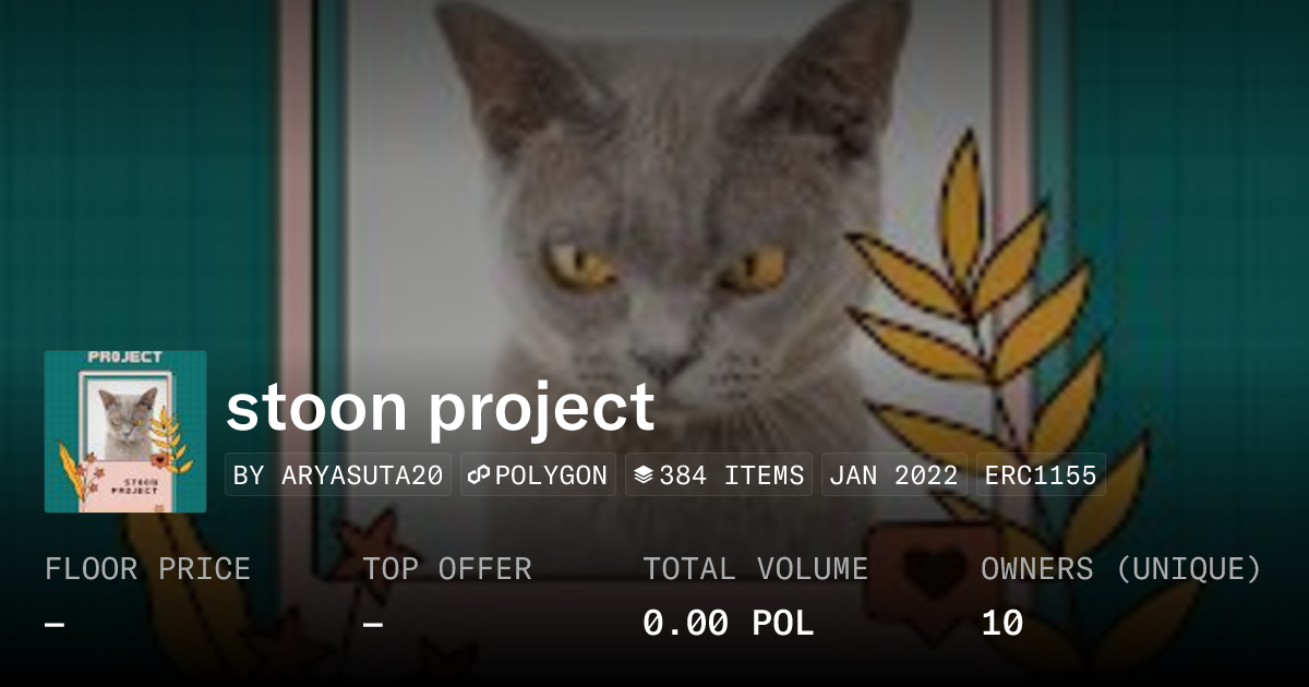 stoon project - Collection | OpenSea