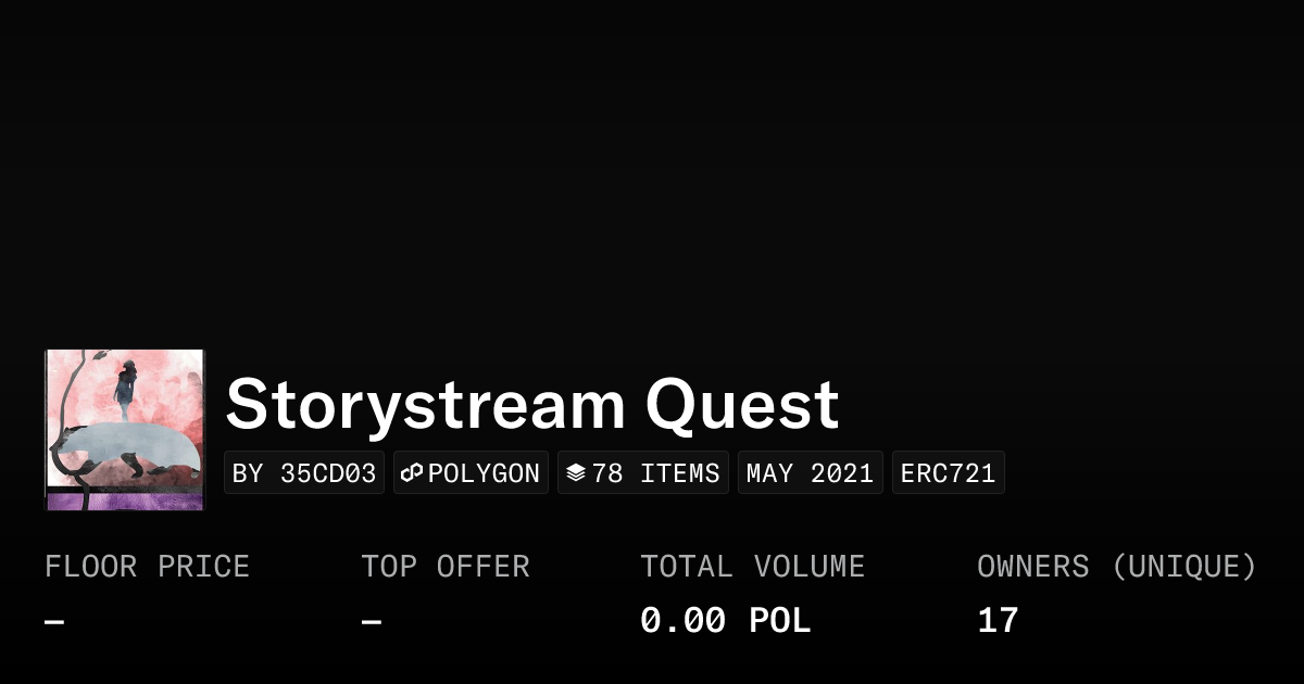 Storystream Quest - Collection | OpenSea