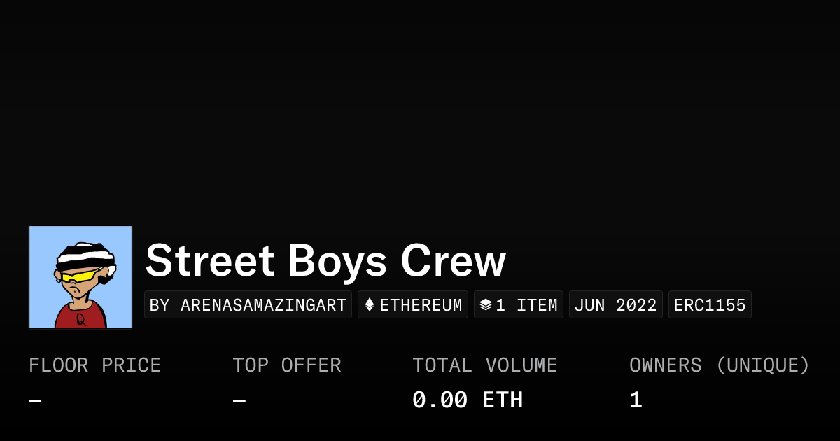 Street Boys Crew - Collection | OpenSea