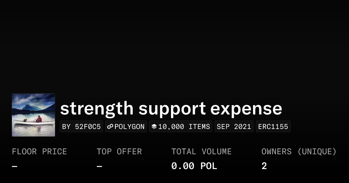 strength support expense - Collection | OpenSea