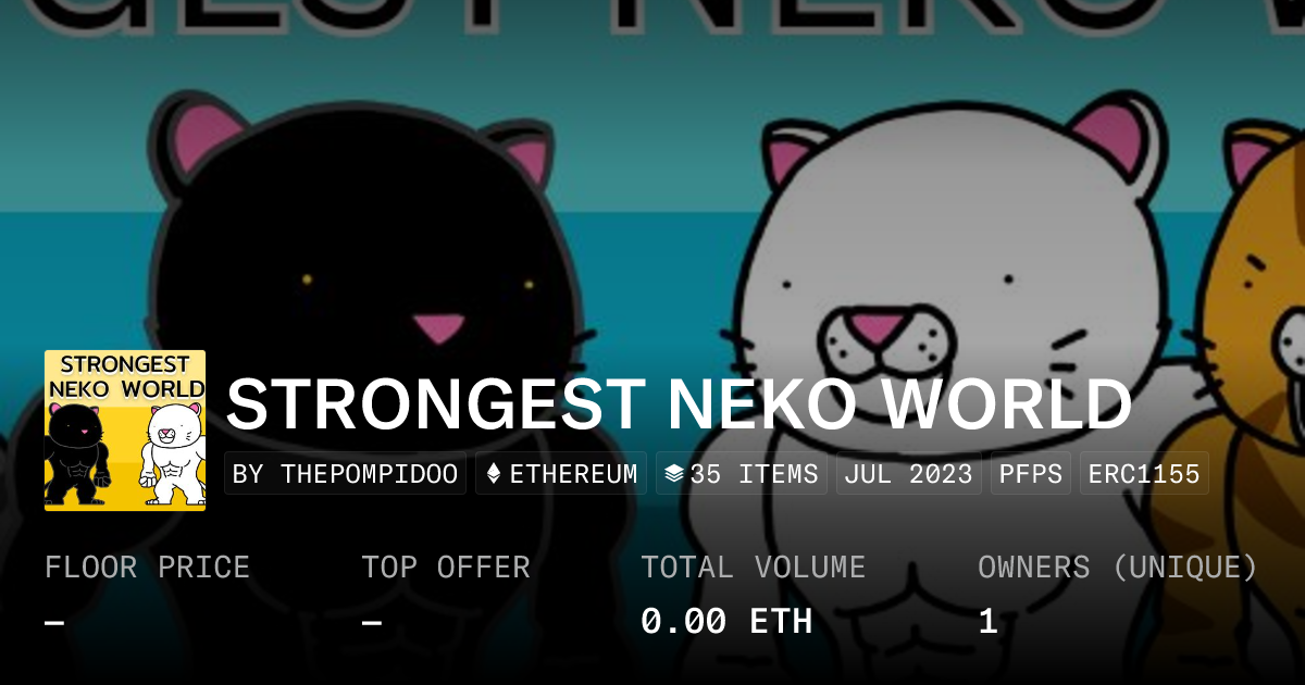 STRONGEST NEKO WORLD - Collection | OpenSea
