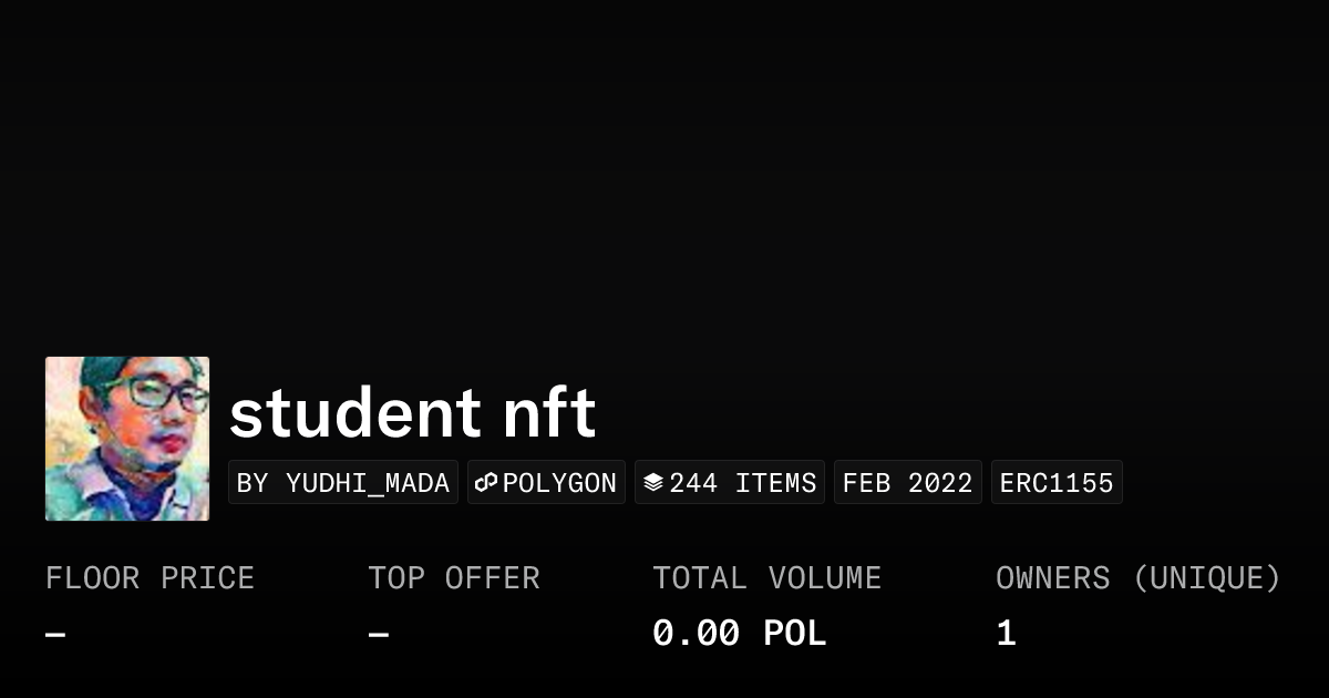 student nft - Collection | OpenSea