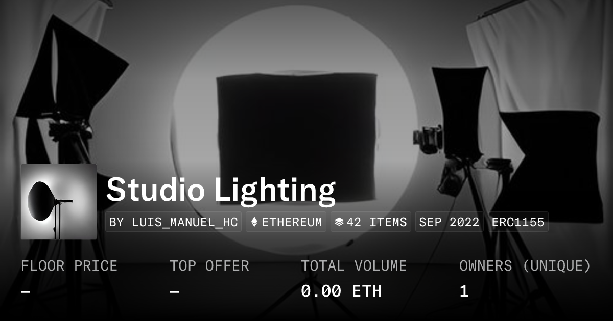 Studio Lighting - Collection | OpenSea
