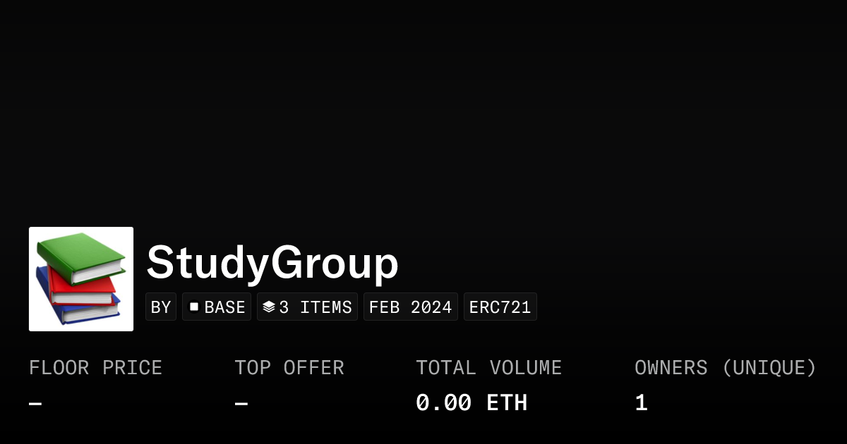 StudyGroup - Collection | OpenSea