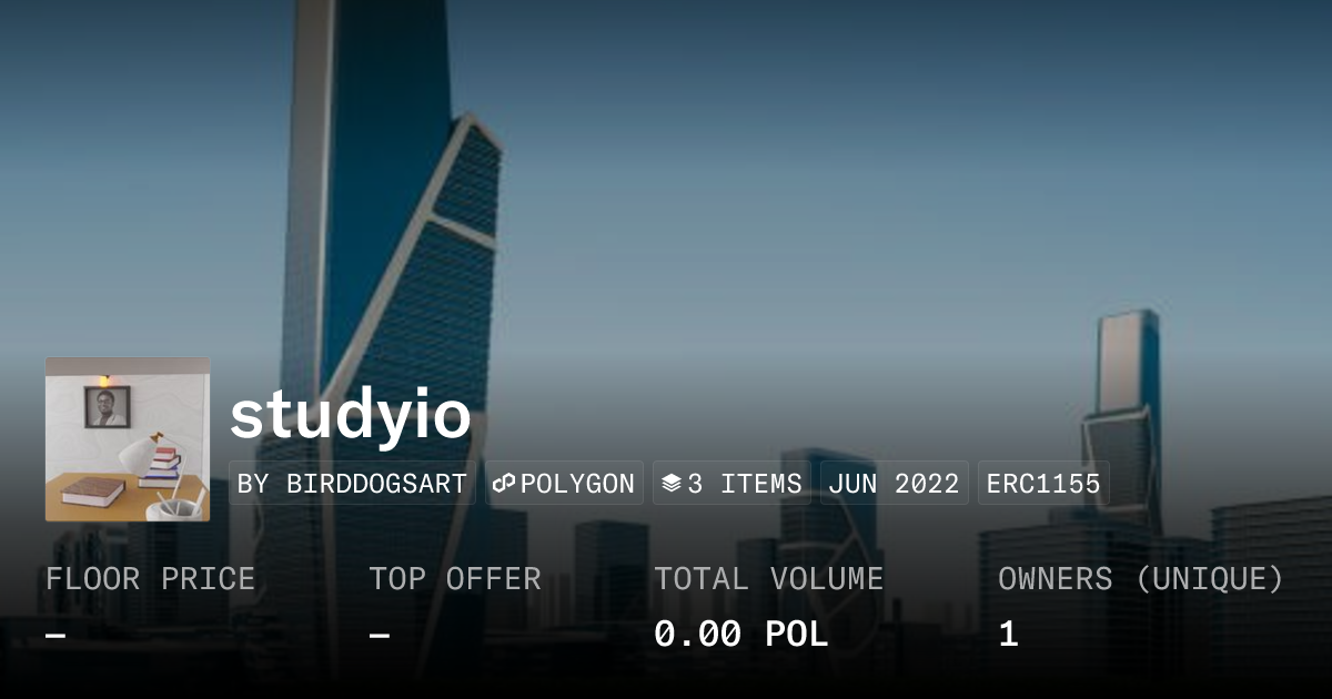 studyio - Collection | OpenSea