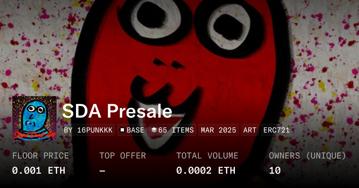 SDA Presale - Collection | OpenSea