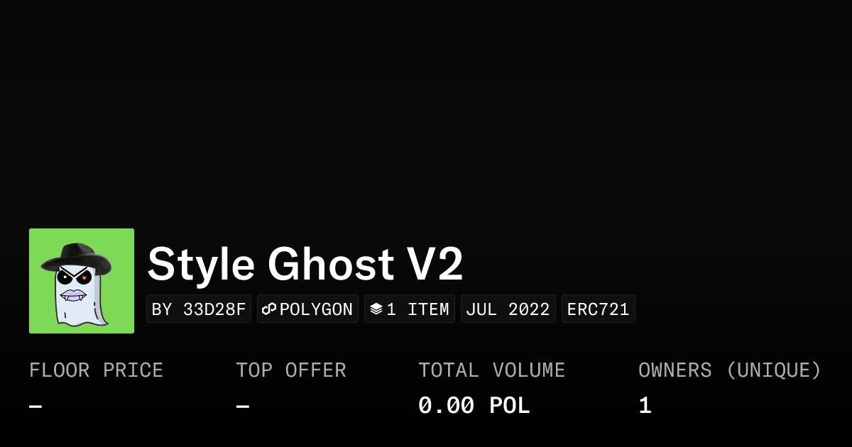Style Ghost V2 - Collection | OpenSea