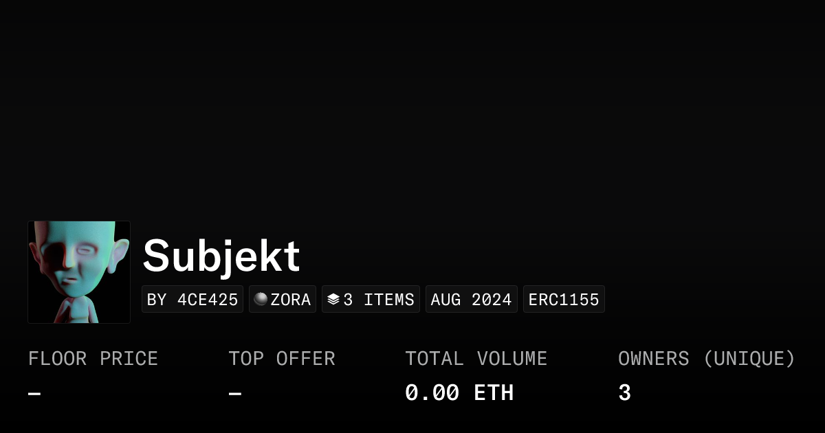 Subjekt - Collection | OpenSea