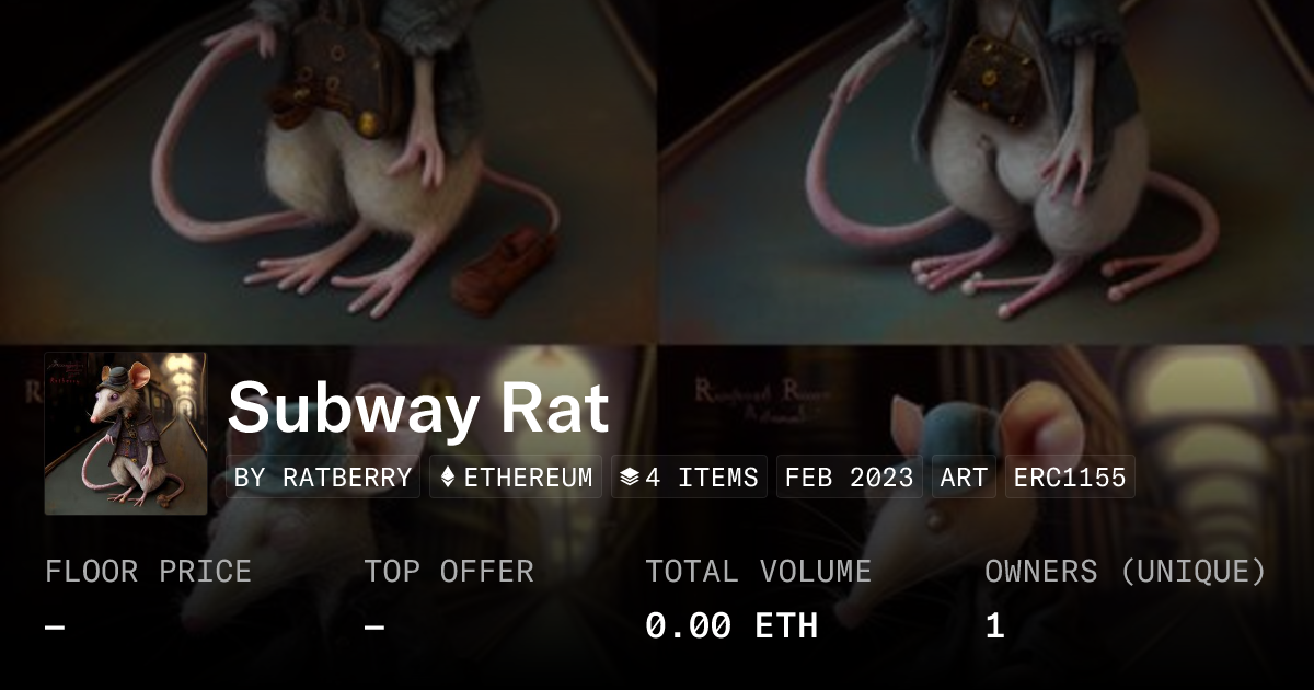 Subway Rat - Collection | OpenSea