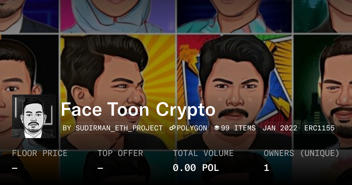 Face Toon Crypto - Collection | OpenSea
