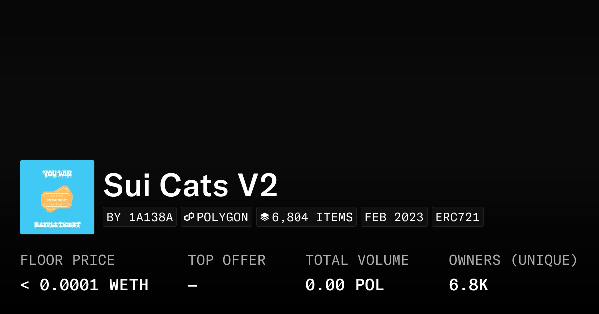 Sui Cats V2 - Collection | OpenSea